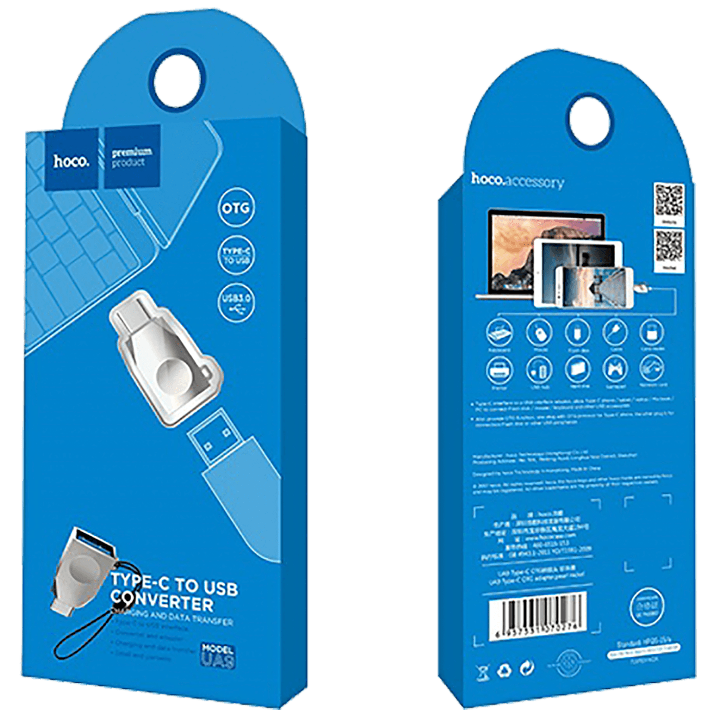 Adapter USB type C na USB, OTG, UA9 Type C to USB