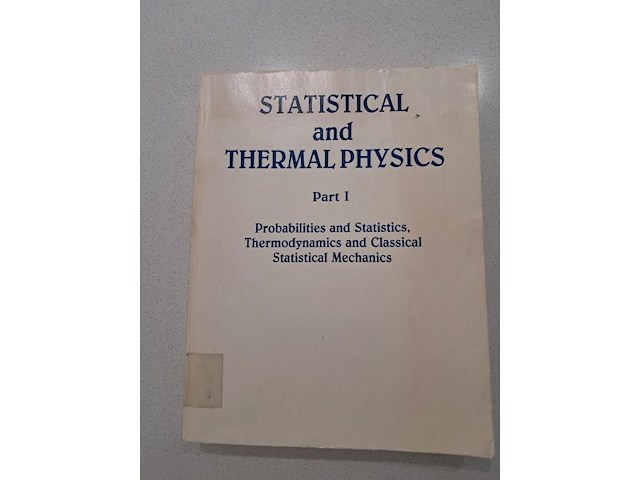 Statistical and Thermal Physics - Fujita