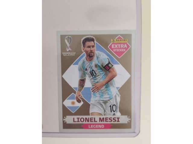 Panini QATAR 2022 MESSI EKSTRA STICKER GOLD