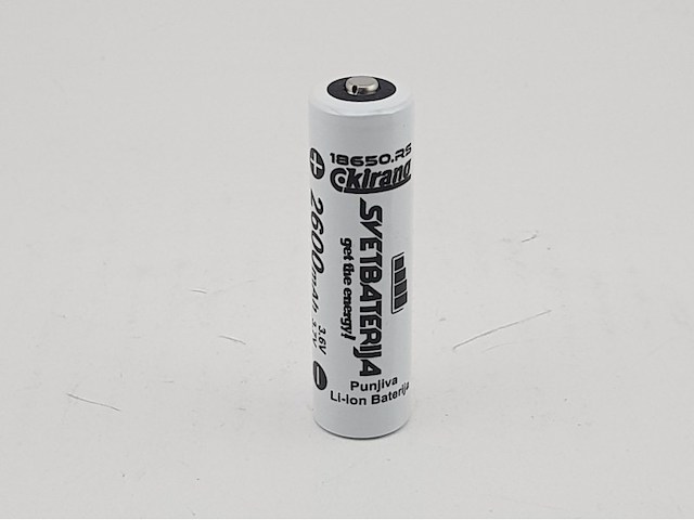 Punjiva 18650 BATERIJA ICR18650-26F 3.7V 2600MAH kapica