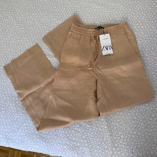 Zara 100% lan - pantalone sa etiketom