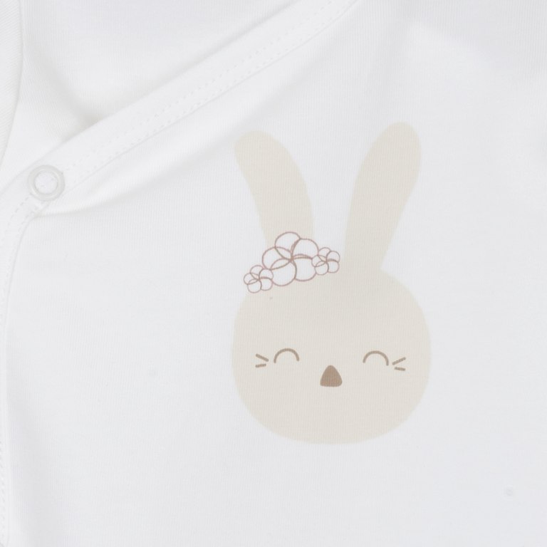 Just kiddin baby bodi preklop"Cotton Bunny", 56-68