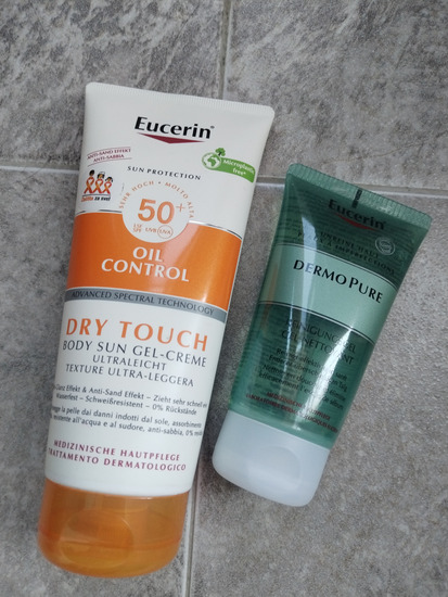 Eucerin dry touch gel krema spf50