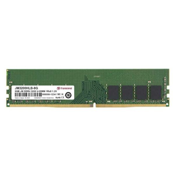 TRANSCEND 8GB DDR4, 3200MHz, JM3200HLB-8G