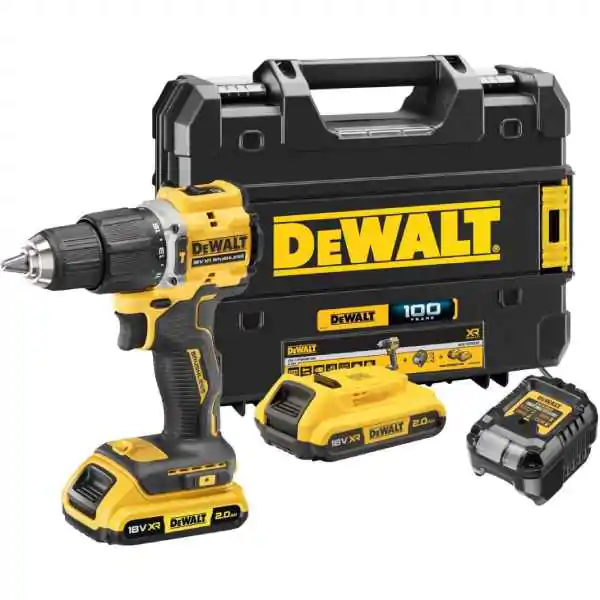 DeWalt DCD100YD2T aku udarna bušilica - odvrtač, 2x2.0Ah, 18V