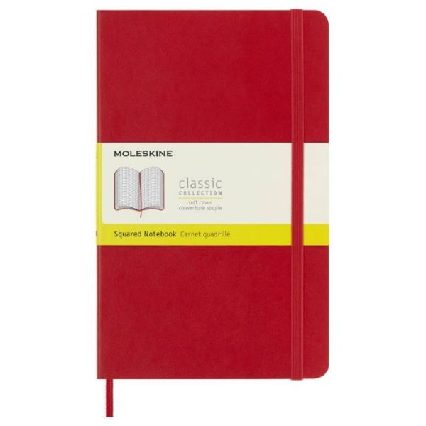 Moleskine ML NOTEBOOK LG SQU.S RED SOFT