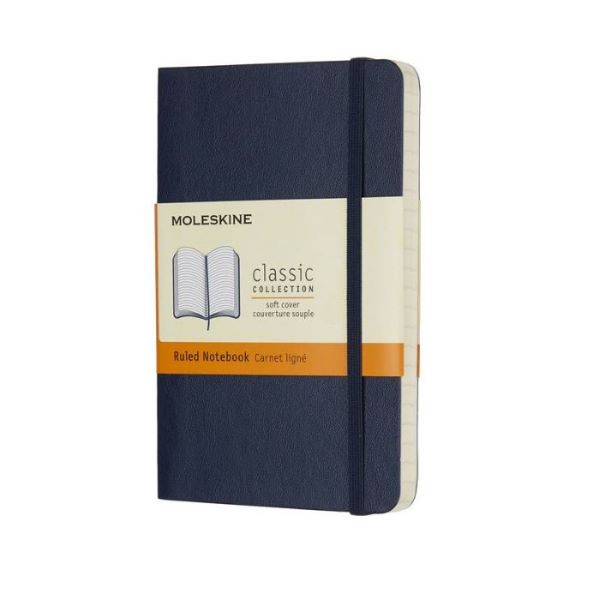 Moleskine ML NOTEBOOK PKT RUL SAP BLUE SOFT