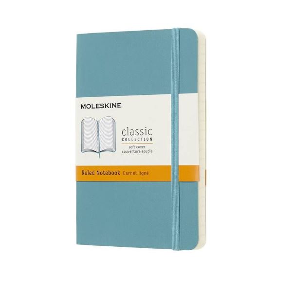 Moleskine ML NOTEBOOK PKT RUL SOFT REEF BLUE