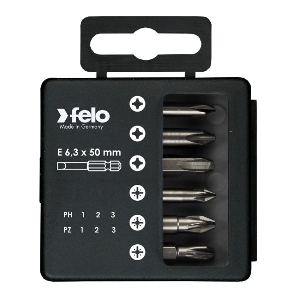 Felo Set bitova Industrial Bit-box Profi 50 mm PH/PZ 03291516 6 kom