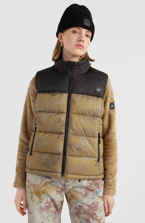 O’NEILL Ženski prsluk, O'Riginals Puffer Vest, Braon