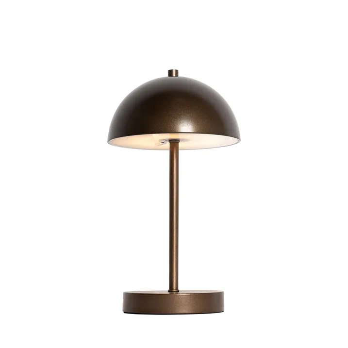 Stolna lampa za spolja Mushroom Dark Bronze sa baterijom - Keira