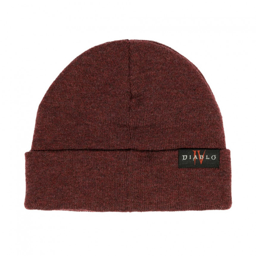 Diablo IV A New Threat Beanie Dark Red