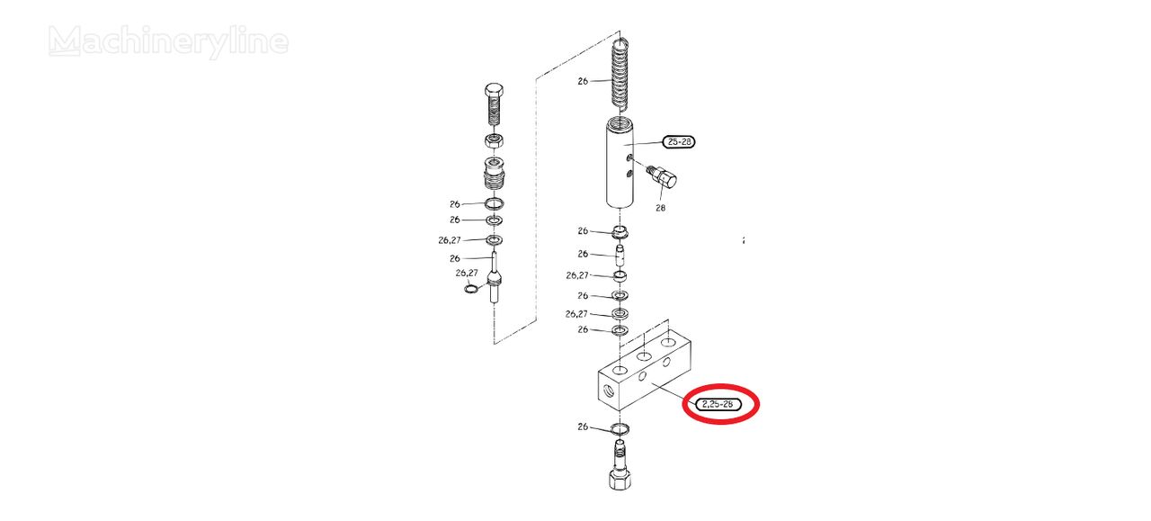 Caterpillar 4806516 / 480-6516 / 1454683 / 6001771 hidraulični razvodnik za Caterpillar RH120 RH170 Cat 6030 6040 6050 6060 bagera