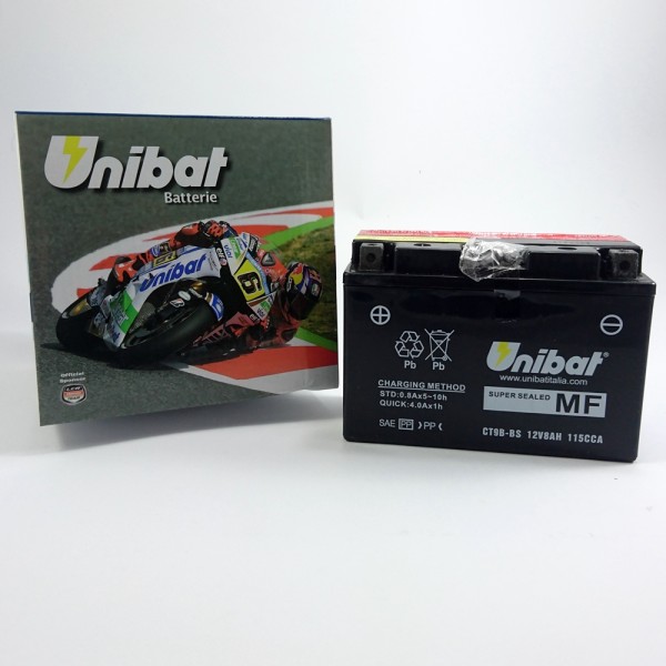 Akumulator Unibat CT9B-BS (12V8Ah)