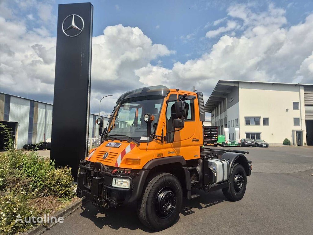 Mercedes-Benz Unimog U400 4x4 Vario Pilot Zapfwelle LOF kiper