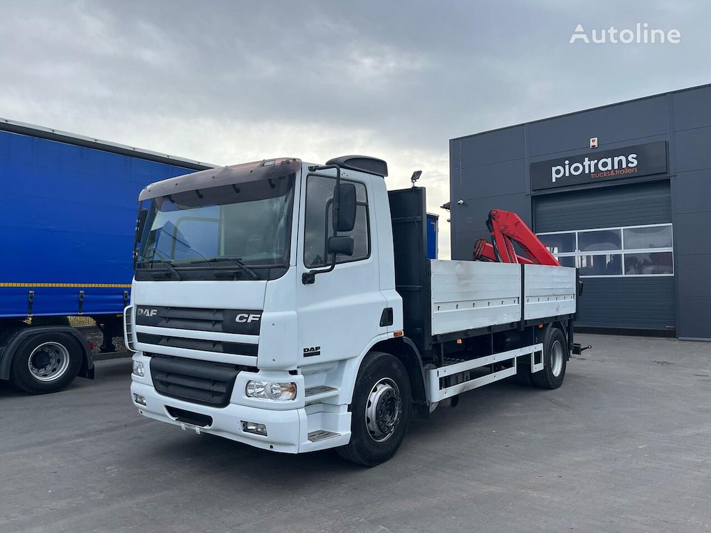 DAF CF 310 / HDS / HMF / DŹWIG / SKRZYNIOWY / MANUAL kamion s ravnom platformom