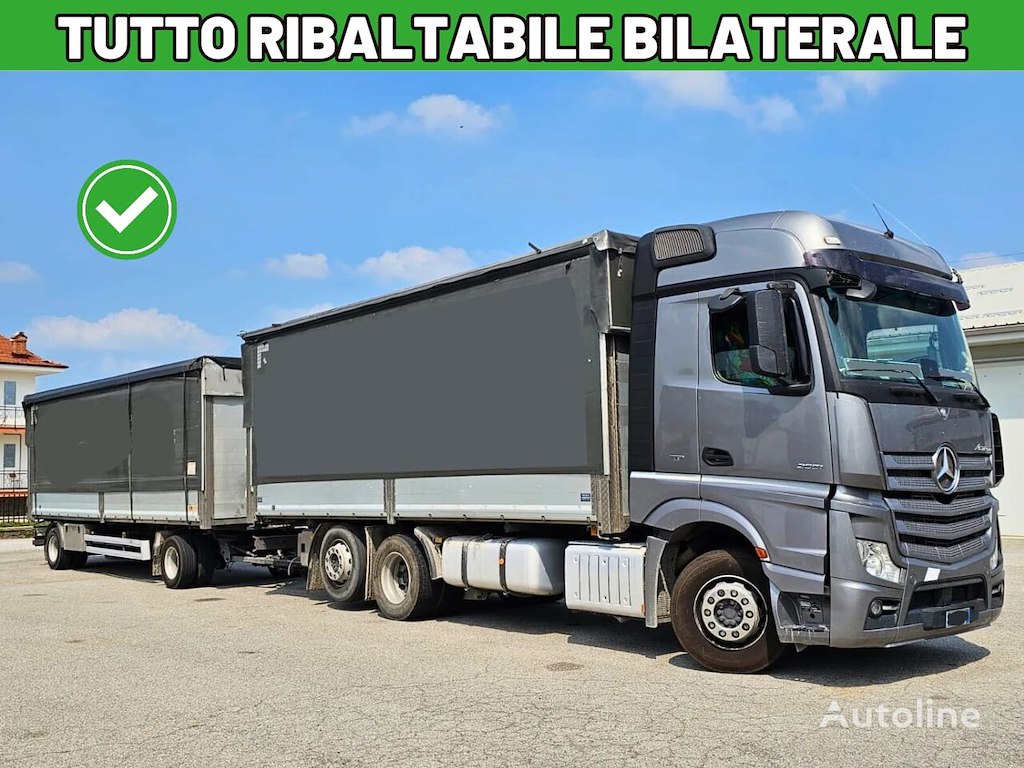 Mercedes-Benz ACTROS 2551 kamion sa klizna zavesa cerada + prikolica sa kliznom ceradom