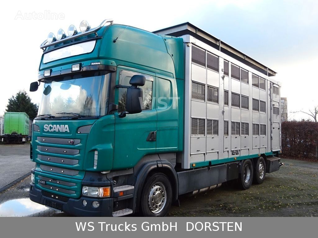 Scania R 440 KABA 3 Stock Hubdach kamion za prevoz stoke