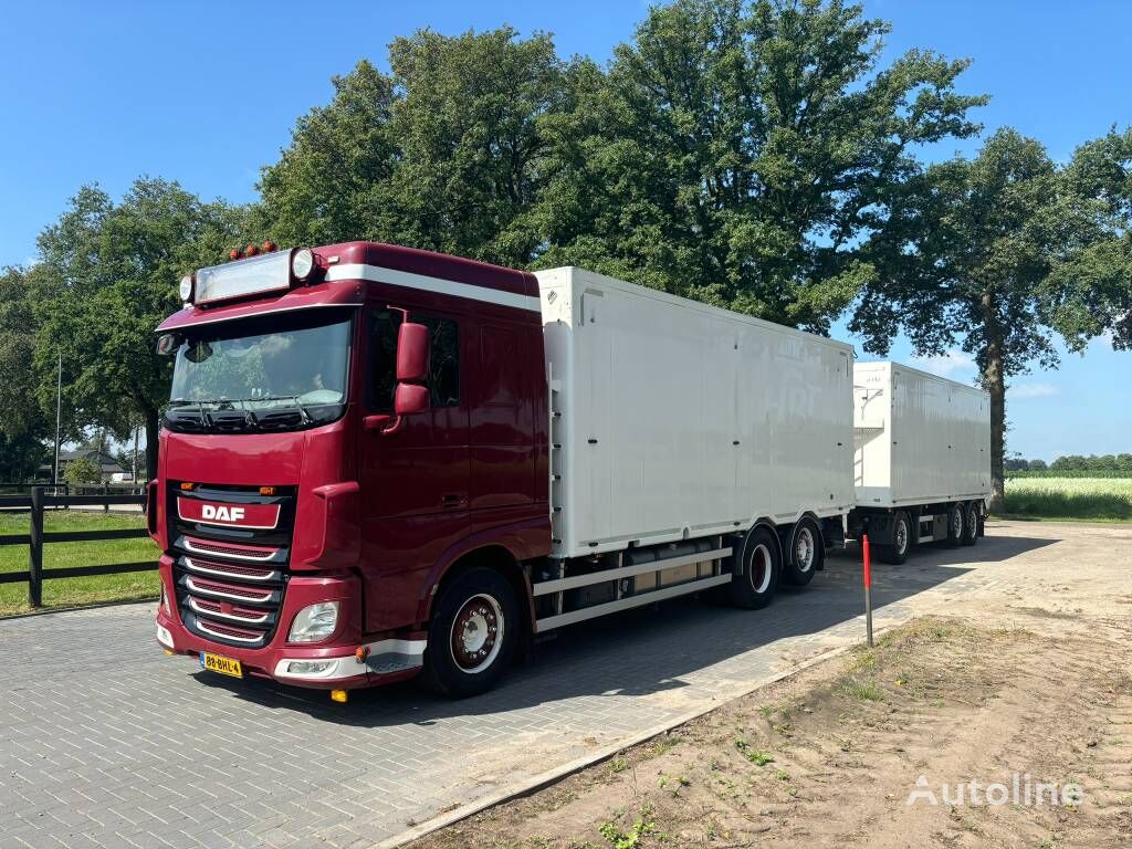 DAF XF 460 FAN 6x2 + trailer, walking floor NL truck! kamion za prevoz zrna