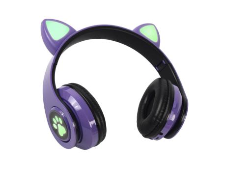 CAT EAR BLUETOOTH SLUŠALICE LJUBIČASTE