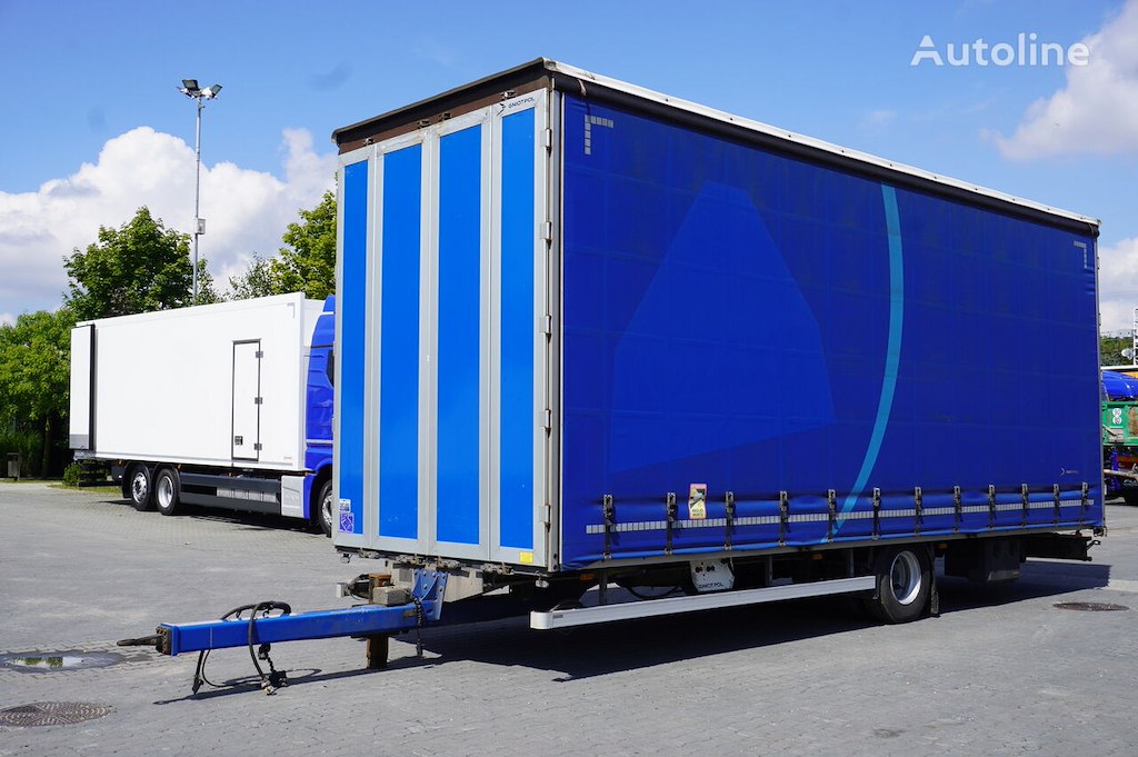 Gniotpol Tandem trailer Gniotpol / 10t / 2018 / 19 pallets prikolica sa kliznom ceradom