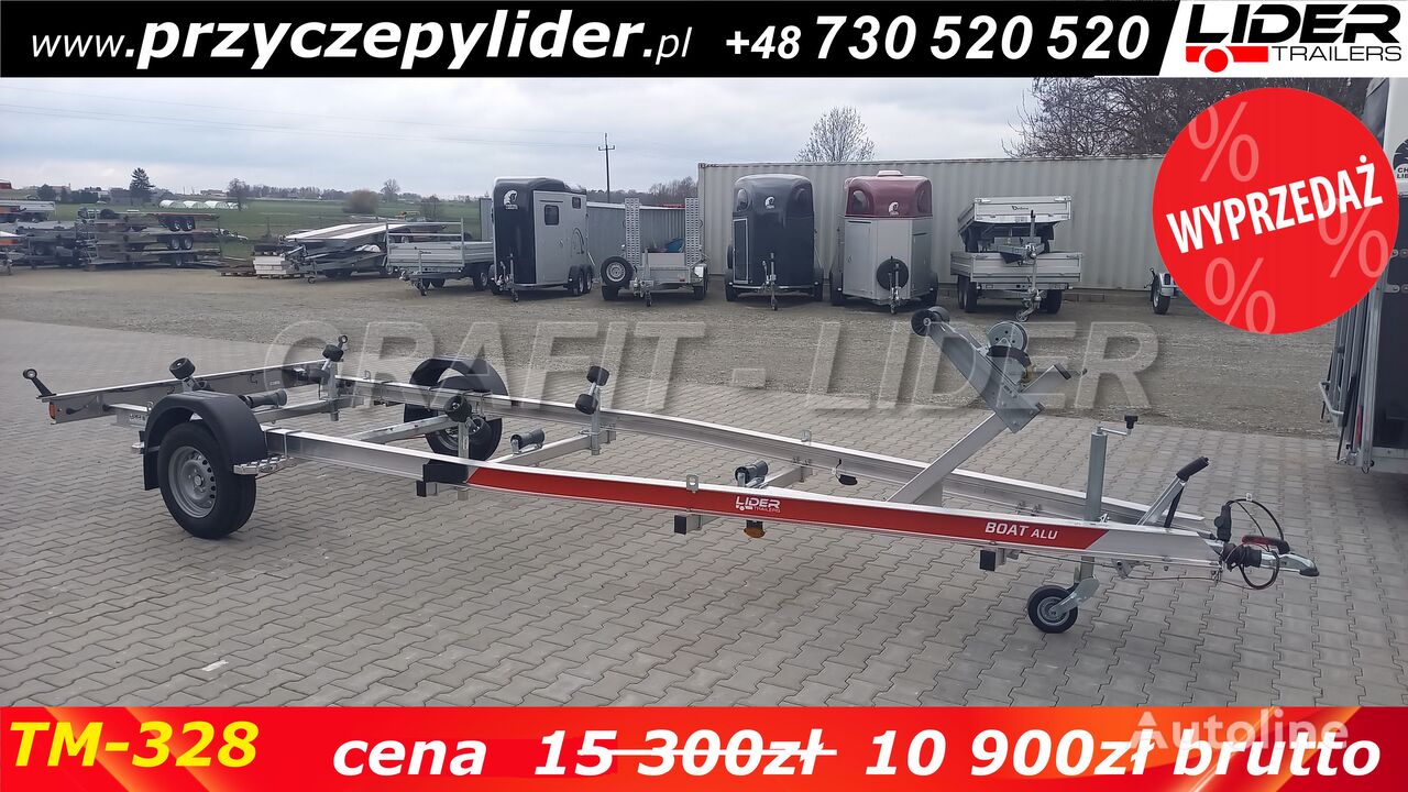 Nova Temared TM-328 WYPRZEDAŻ przyczepa do przewozu łodzi 629cm B15 ALU prikolica za čamac