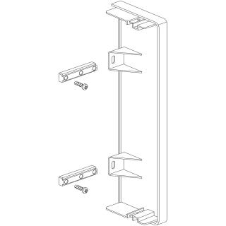 ISM10554 OptiLine 45 OptiLine 70 - krajnji element- 185x55 mm - PC/ABS - alumin. metalik