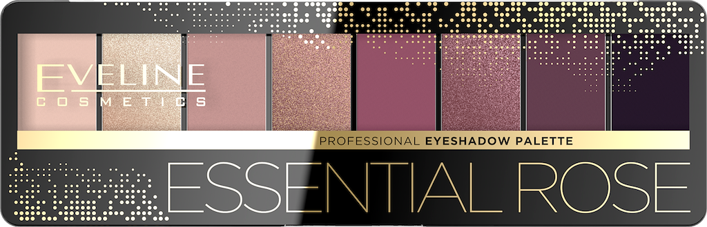 EVELINE - EYESHADOW PALETTE 8 COLORS ESSENTIAL ROSE