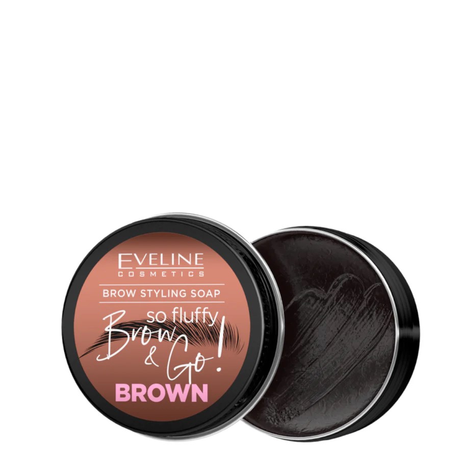 EVELINE - BROW & GO - SO FLUFFY STYLING SOAP - BROWN 25g