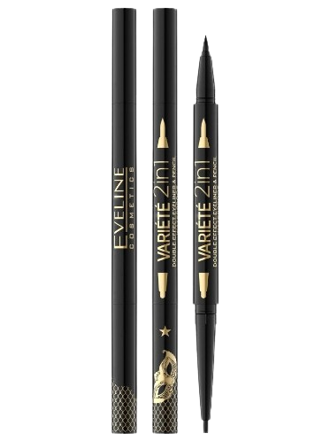 EVELINE - EYELINER VARIETE 2in1 ULTRA BLACK