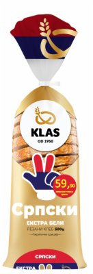 HLEB REZANI SRPSKI EXTRA BELI KLAS 500G
HLEB REZANI SRPSKI EXTRA BELI KLAS 500G