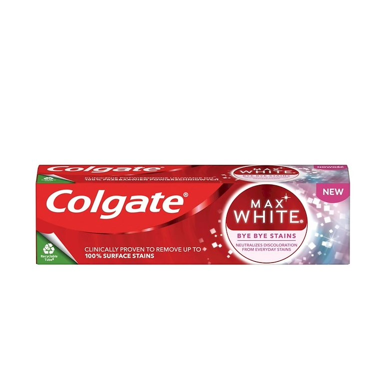 COLGATE PASTA 75ML MAX WHITE BYE BYE STAINS