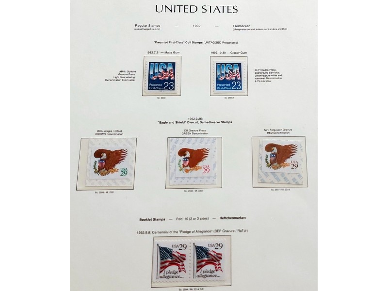 USA 1992. Regular Stamps - Freimarken, Leuchtturm 91.2A