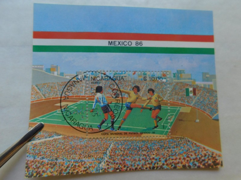 NICARAGUA FIFA 1985 BLOK