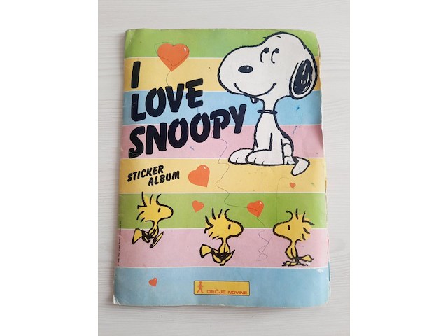 I love Snoopy - Decje novine - fale 2 sličice