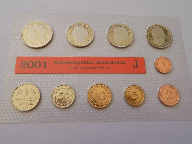 Nemačka Lot Maraka Lot J 2001 Godine,UNC