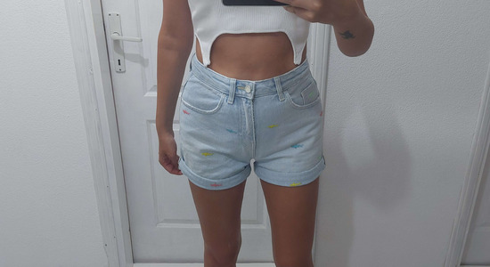 Zara high waist teksas sorts