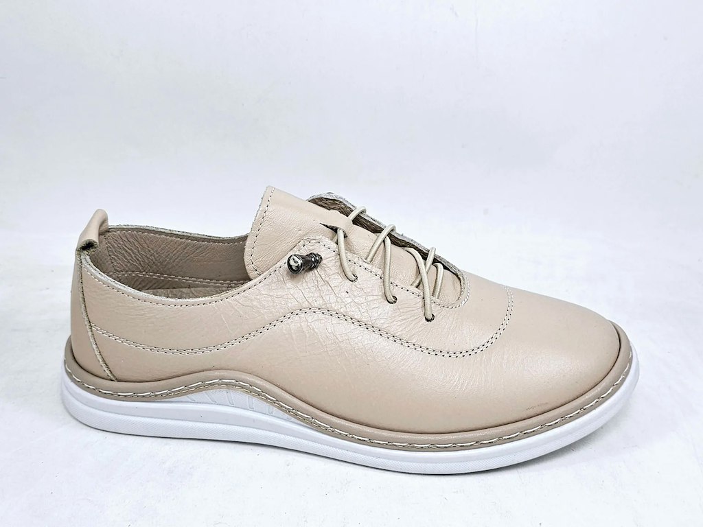 Kožna ženska baletanka/patika M1224 beige