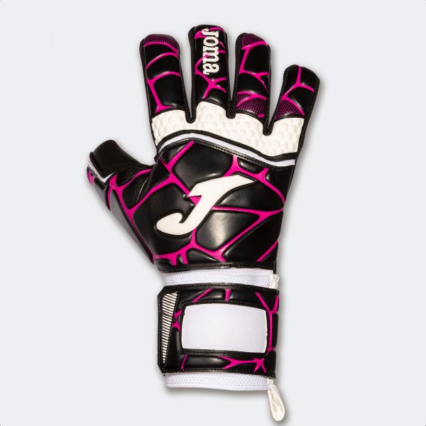 GK- PRO GOALKEEPER GLOVES BLACK FUCHSIA 11