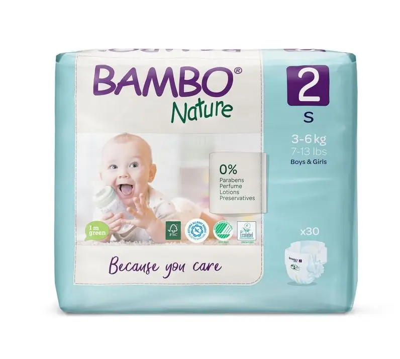 BAMBO Pelene Nature Eco-friendly 2, 3-6kg, 30 komada