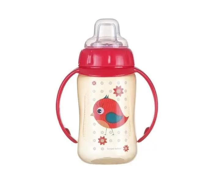 Canpol babies Flašica sa za bebe Happy Animals, 320 ml, Crvena