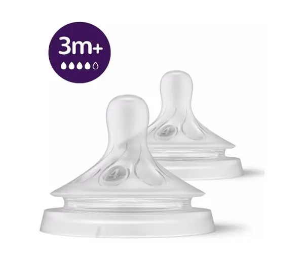 Philips Avent Cucla za bebe Natural Response, 3m+, Srednji protok, 2 komada