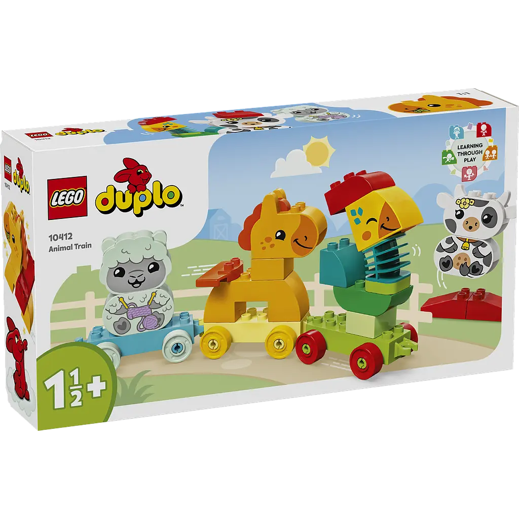 Lego Duplo kocka sa vozom za životinje 18m+, šareno