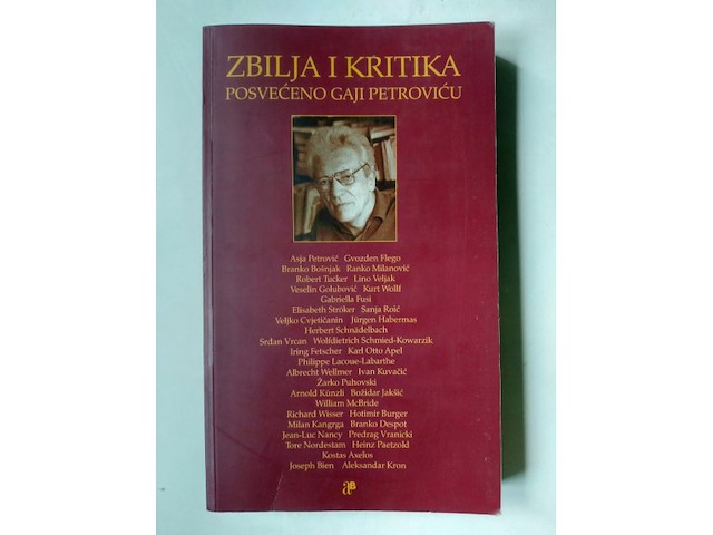 ZBILJA I KRITIKA - POSVEĆENO GAJI PETROVIĆU