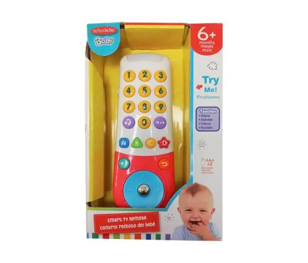 Infunbebe Igračka za bebe Smart Tv Remote, Višebojna