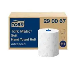 Tork H1 Papirni ubrus, Rolna, 2 sloja, Beli