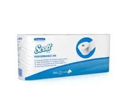 Kimberly Clark SCOTT Toalet papir, Dvoslojni, Beli, 8 komada