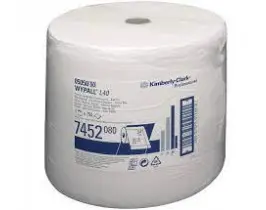 Kimberly Clark WYPALL L40 Papirni ubrus, Troslojni, Beli, 750 listova