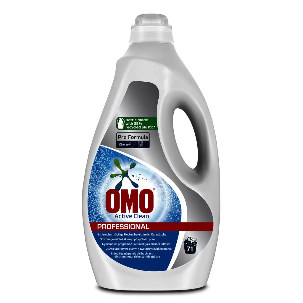 Diversey OMO Prof. Active Clean tečni deterdžent za veš, 5l