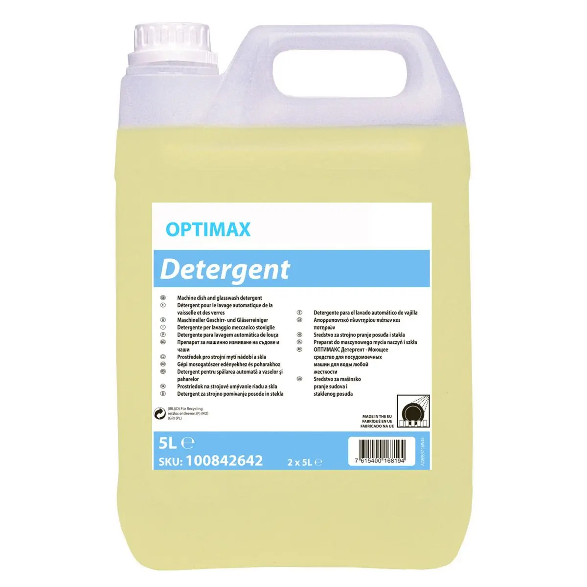 Diversey OPTIMAX Deterdžent za mašinsko pranje sudova, 5l